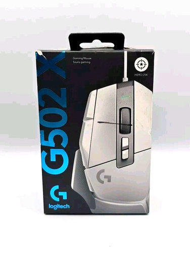 Logitech G502 X LIGHTSPEED Wired Gaming Mouse - White Open Box | eBay