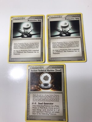 3 X Protective Orb - 90/115 - EX Unseen Forces - Pokemon - NM Non-Holo ...