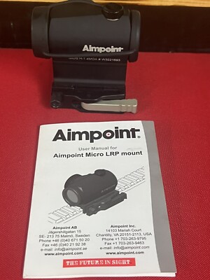 Aimpoint Micro H-1 Red Dot Sight 4 MOA W/Riser and LRP mount | eBay