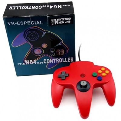 Compatible Controller For NINTENDO 64 With Cable NUS-005 Red N64 | eBay