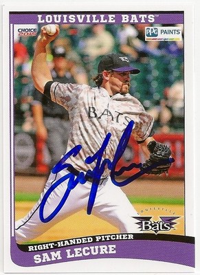 Sam Lecure 2015 Louisville Bats Signed Card | eBay