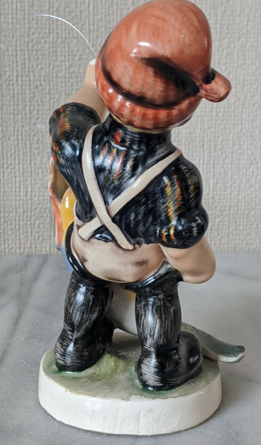 Friedel Figurine Boy Fishing, Western German Porcelain, Vintage **VGC ...