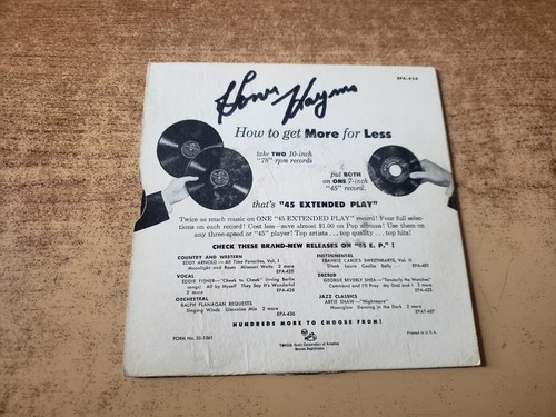 HAND SIGNED HENRY HAYNES 1952 VG Homer & Jethro Kid The Top Pops EPA ...