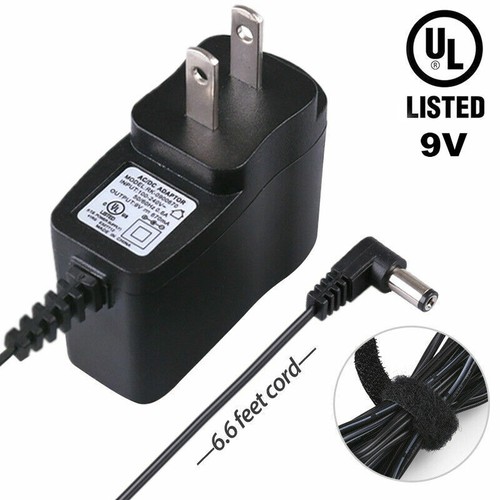 9V Power Supply Adapter for Guitar Effect Padals Tip Center Negative 5. ...