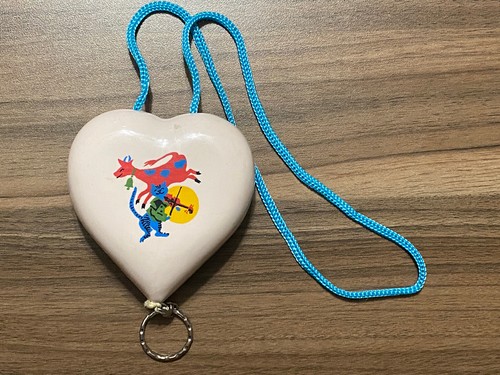 VINTAGE Infant Lullaby Baby Cradle Crib Mobile Music Heart Cow Cat Pull ...