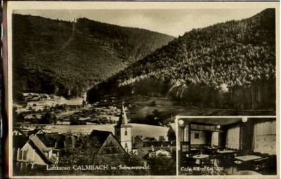 40292228 Calmbach Enz Calmbach Cafe Woerz x 1933 Bad Wildbad | eBay