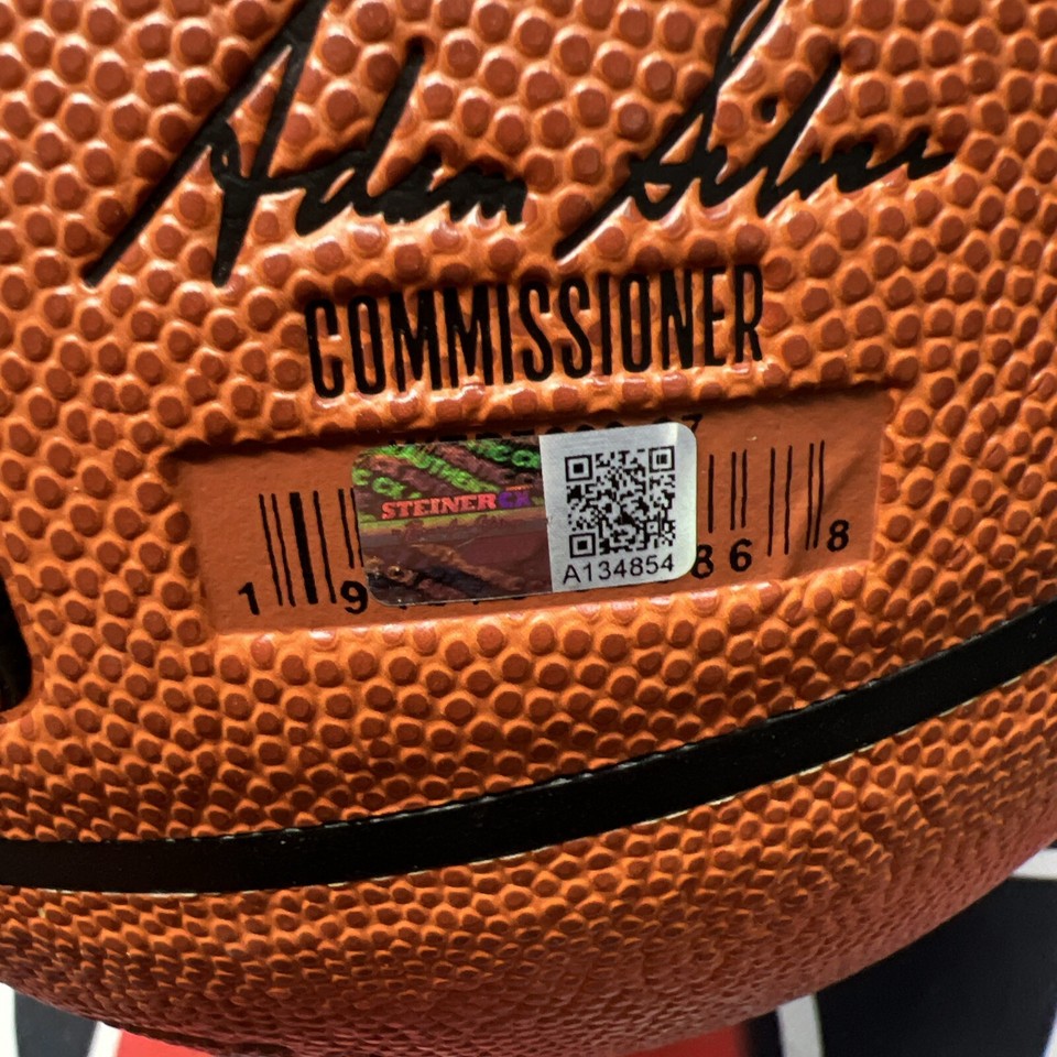 Jerry West Signed Wilson Basketball Handprint Inscribed “The Logo ...