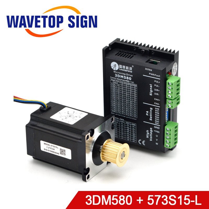 Stepper Motor 573S15-L Stepper Driver 3DM580 3 Phase for Laser ...