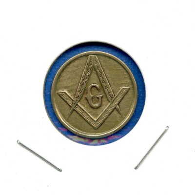 Freemason Masonic Symbol Token Small 3/4" Medal Vintage Grand Mason ...