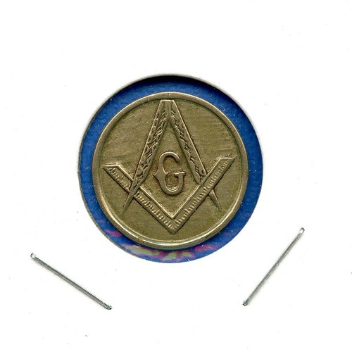 Freemason Masonic Symbol Token Small 3/4" Medal Vintage Grand Mason ...