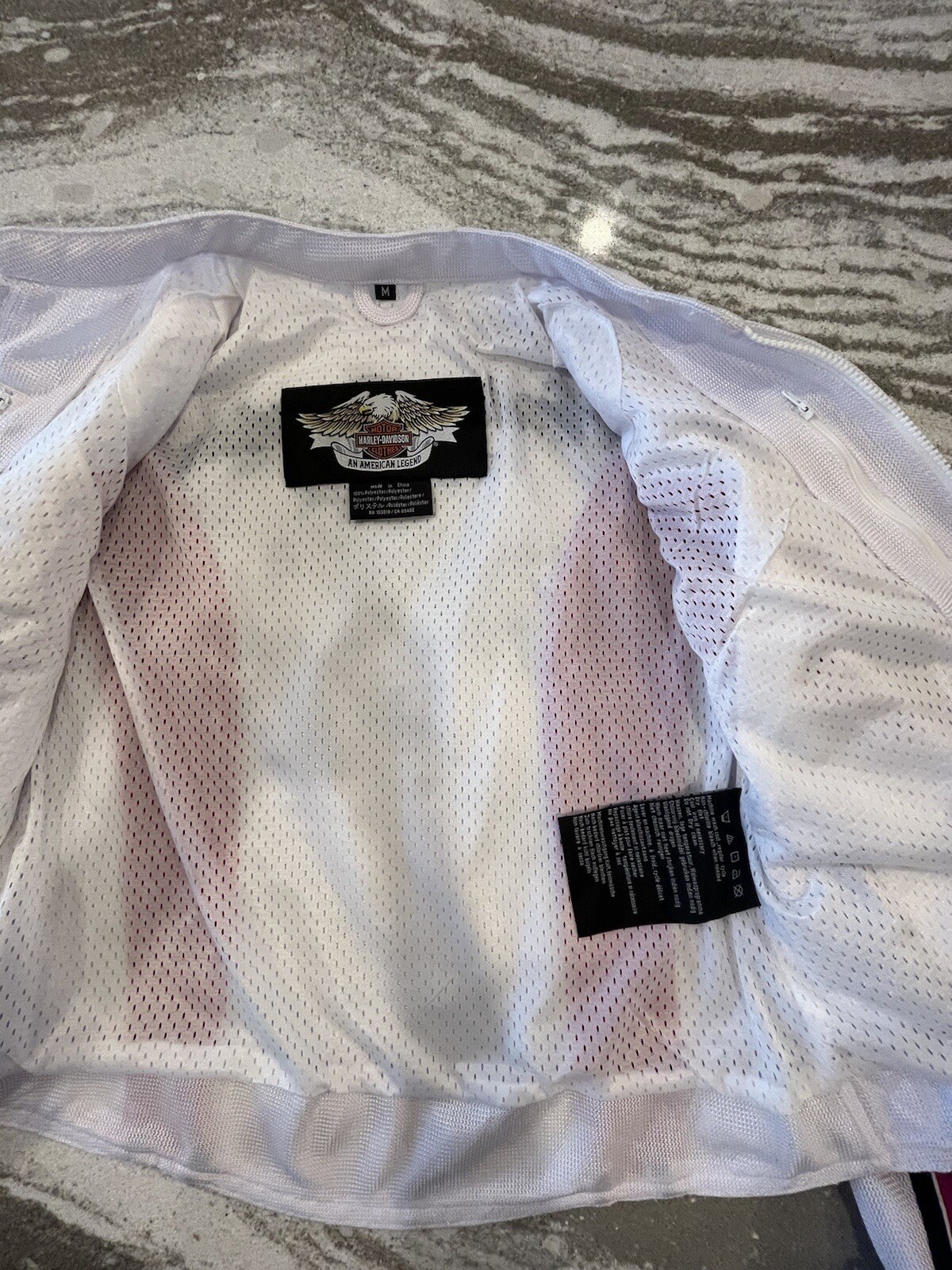 Harley Davidson Pink & White Mesh Reflective Women's … - Gem