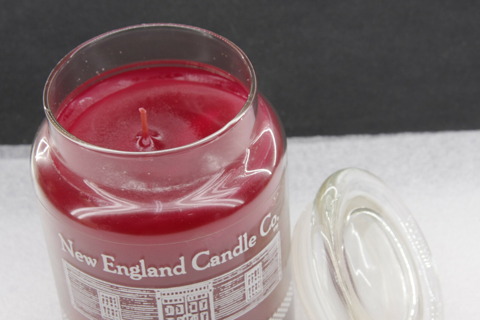 24oz Raspberry Red Scented Jar Candle by New England Candle Company ...