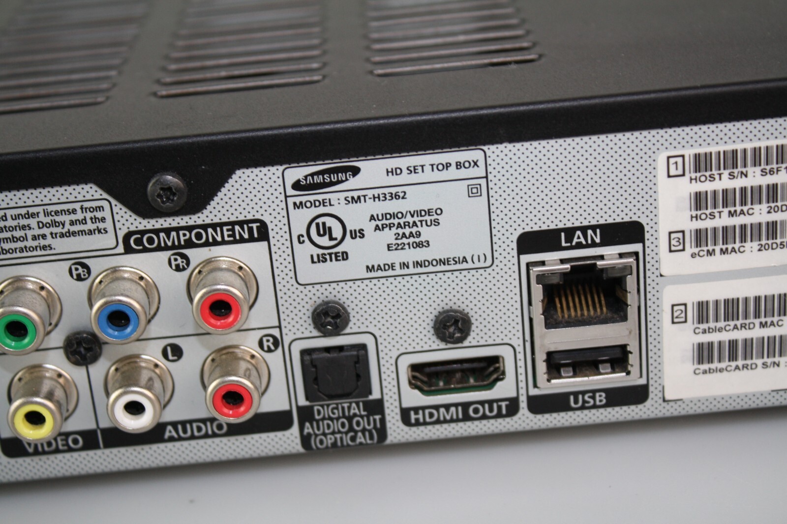 Samsung HD SET TOP CABLE BOX SMT-H3362 with Remote and Power Cable | eBay