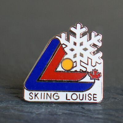 Skiing Pin Brooch - Mountains Silver Ski Lapel Cloisonne Skiing Louise ...