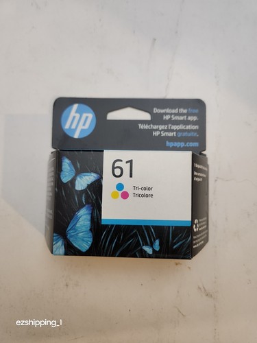 HP 61 Tri-Color Printer Ink Cartridge Genuine Original New Sealed 5/ ...