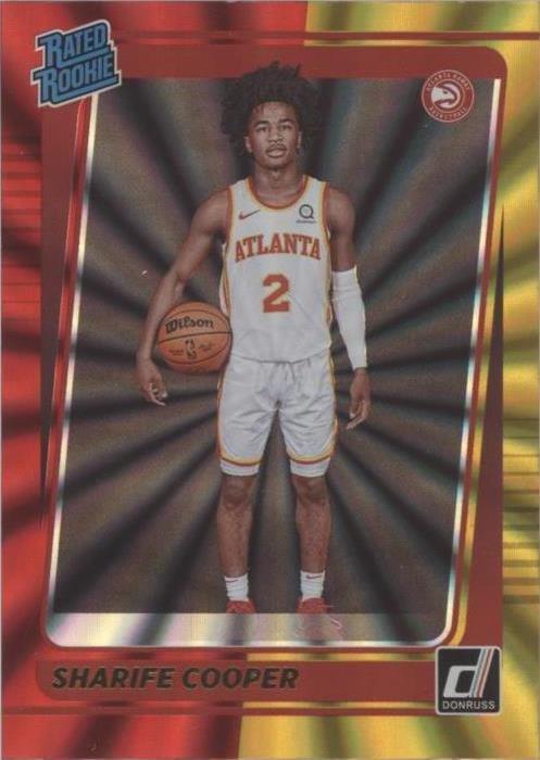 2021-22 Panini Donruss - Rated Rookie Sharife Cooper #208 Holo Red ...