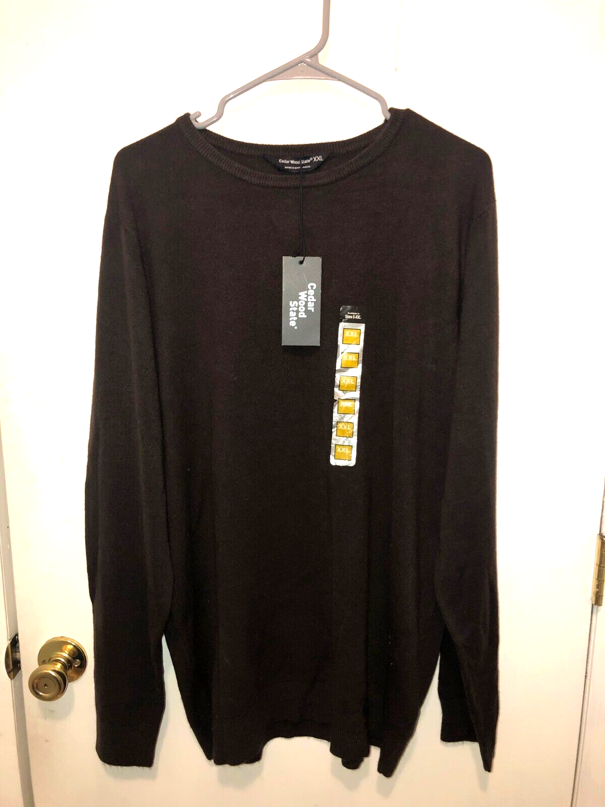 NWT Cedar Wood State Mens SZ XXL Long Sleeve Pullover Crewneck Sweater ...