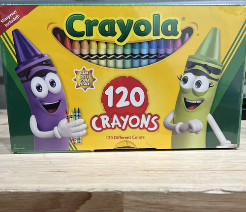 Crayola 52-6920 Giant Chest of 120 Color Crayons With Sharpener for ...