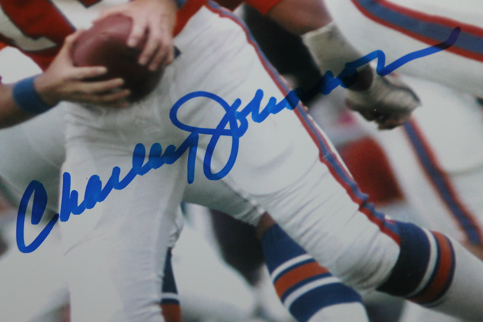CHARLEY JOHNSON AUTOGRAPHED BRONCOS 8X10 PHOTO | eBay