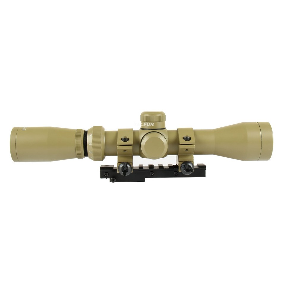 TACFUN Mosin Nagant 2-7x32 Long Eye Relief Scope + M44 M91 30 Scout ...