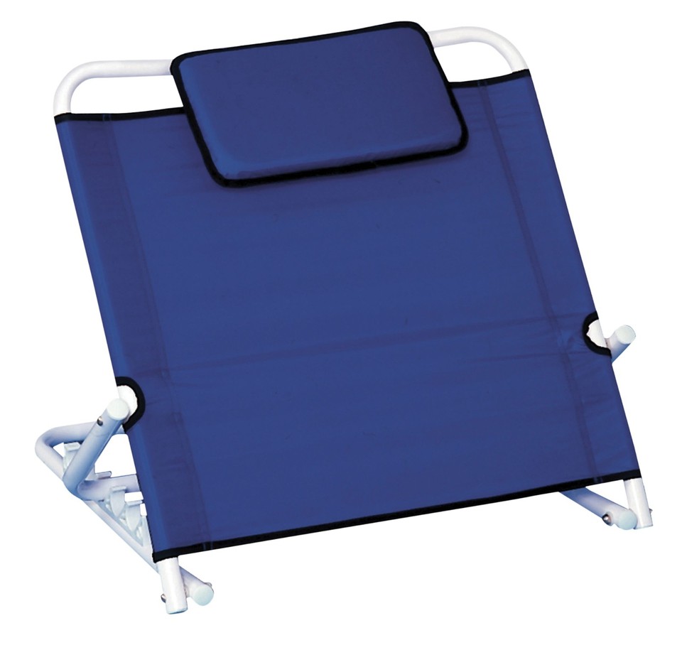 Heavy Duty Deluxe Disability Adjustable Blue Fabric Bed Back Rest Bed ...