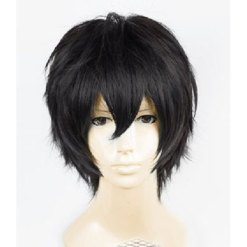 Anime Death Note Male Black Short Curly Cosplay Wig Show Party Hair ...