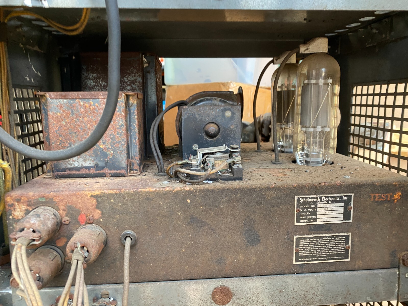Pair of 3 Chassis 805 Tube Amplifiers Made under Western Electric & ATT ...
