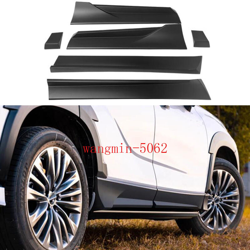 Fit For Toyota Highlander 20-2023 ABS Side Skirt Bodykit Spoiler Lip ...