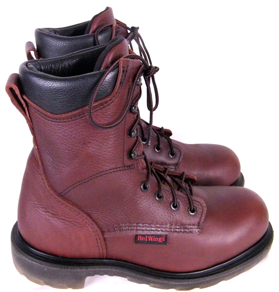 Red Wing 2408 SUPERSOLE® 2.0 Brown 8-INCH SAFETY TOE BOOTS - Men's size 7.5 | eBay