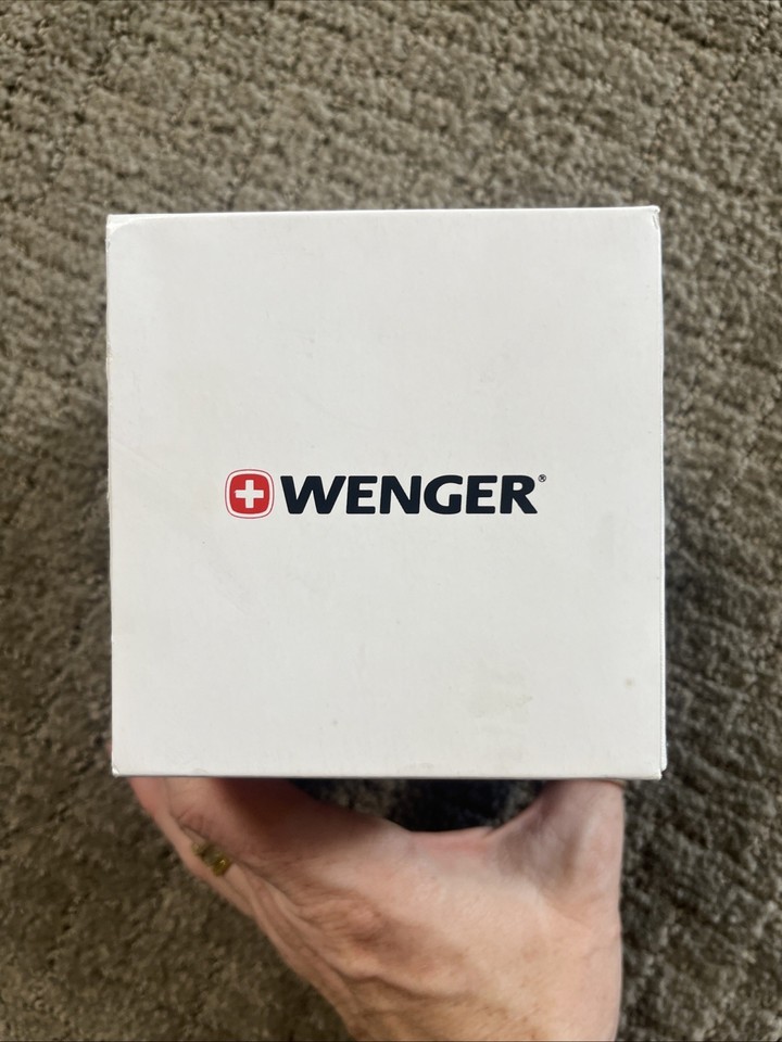 Wenger Swiss Made Watch Black Leather Band New Weststar Aviation | eBay