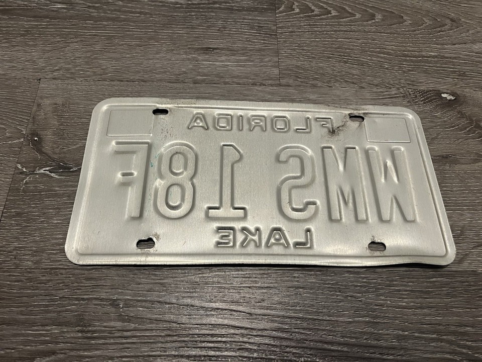 FLORIDA LAKE COUNTY LICENSE PLATE #WMS18F – Expired & Collectible Tag ...