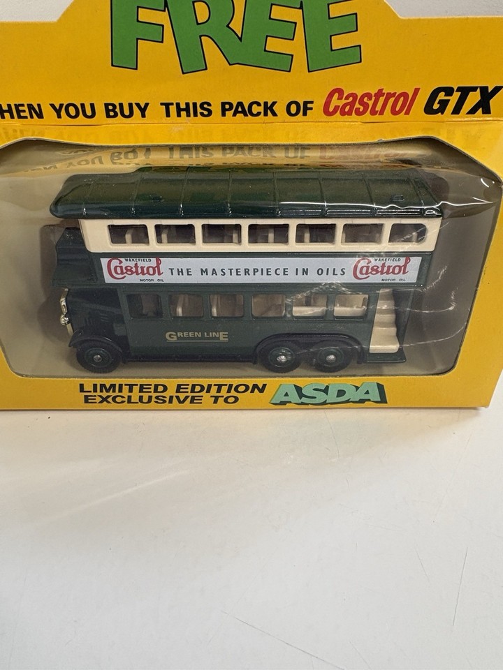 Lledo Die-Cast Model Double Decker Green Line Bus Castrol New Boxed ...