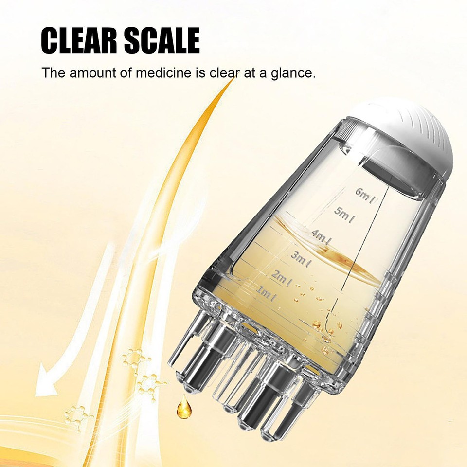 Hair Oiling Applicator Bottle Fluid Comb for Hair Oil Application ...