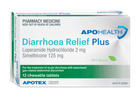 Diarrhoea Relief Plus 12 Mint Tablets Generic Imodium Advanced Gastro ...