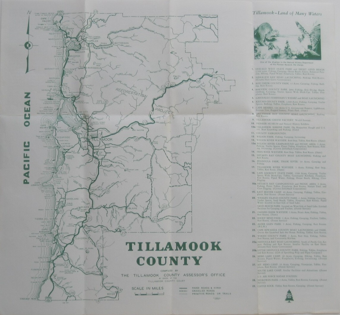 Tillamook County Topo Map
