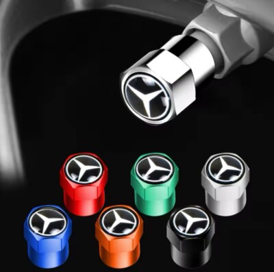 4Pcs Mercedes Benz Dust Caps - Tyre Valve Caps For All Mercedes Benz ...