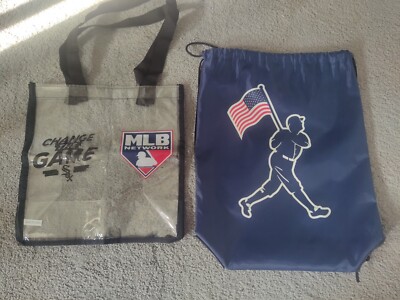 Baseball Clear Bag and Drawstring Bag | eBay