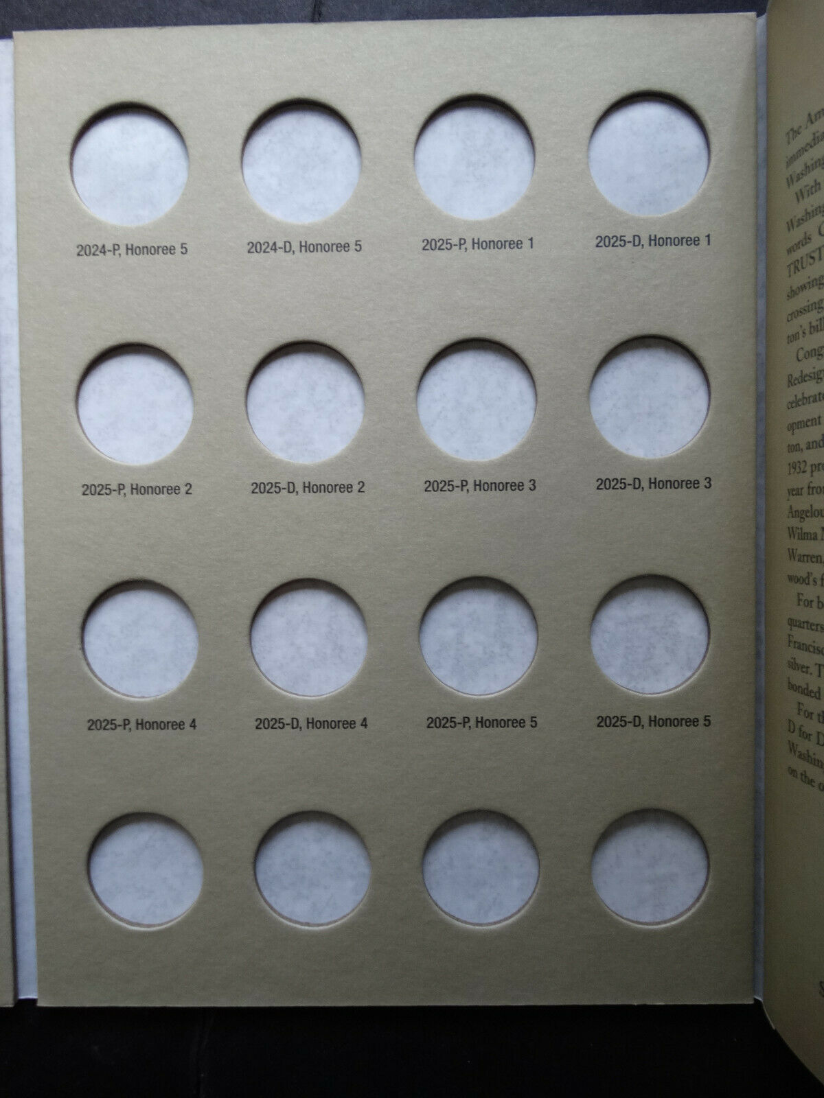 Set of 2 He Harris Delaware American Women Quarters Coin Folder 2021 ...