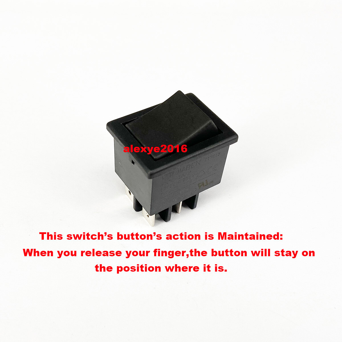 1 PCS JB JIABEN KND2-12/2 Maintained Switch ON-OFF 2 Positions 4 Pins ...