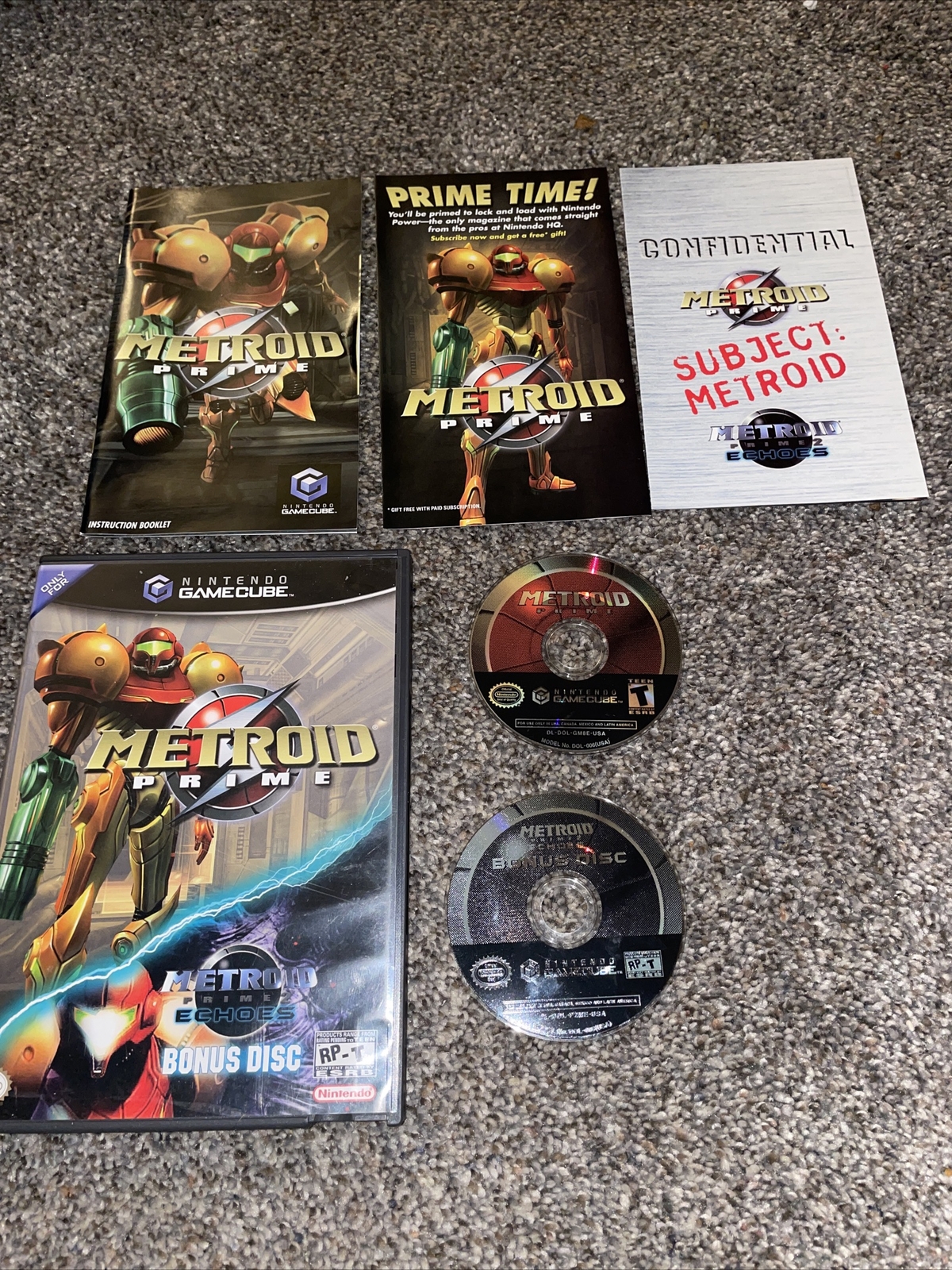 Nintendo Metroid Prime with Bonus Metroid Prime 2 Demo - Gamecube ...