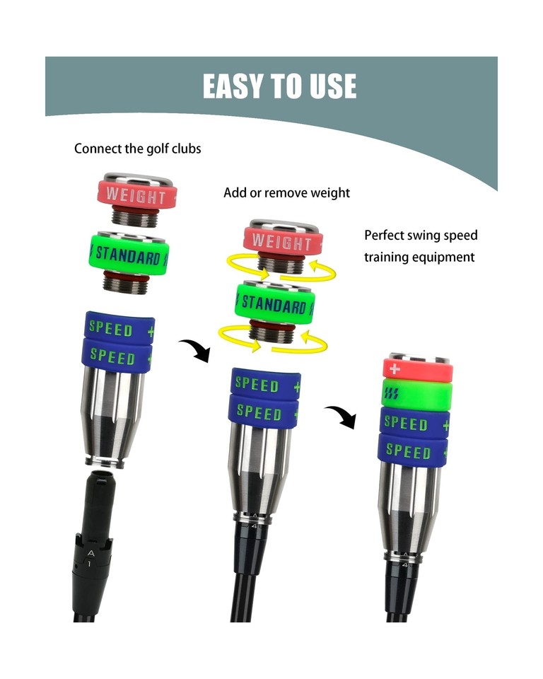 Big Crazy Golf Swing Speed Trainer Adjustable, Golf Training Equipment ...