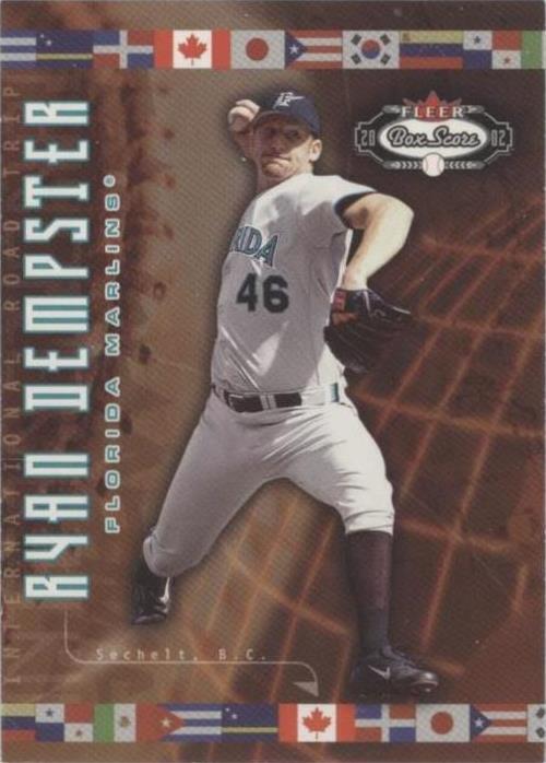 2002 Fleer Box Score - International Road Trip Ryan Dempster #215 /2950 ...