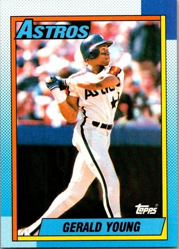 Astros Gerald Young 1989 Baseball Trading Card Number 196 Complete ...