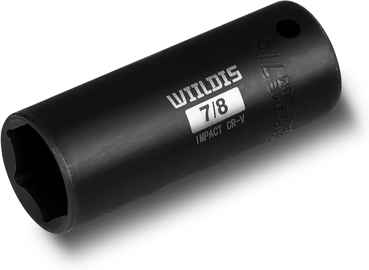 Deep Impact Socket, 1/2 Inch Drive, 7/8 Inch Extra Long Deep, SAE ...