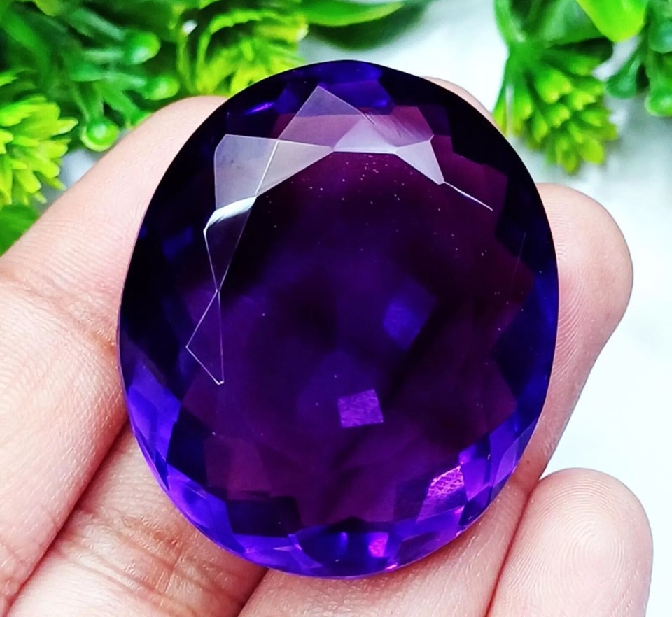 Amazing Violet Amethyst Huge 230 Ct Oval Cut Natural Loose A+ Certified ...