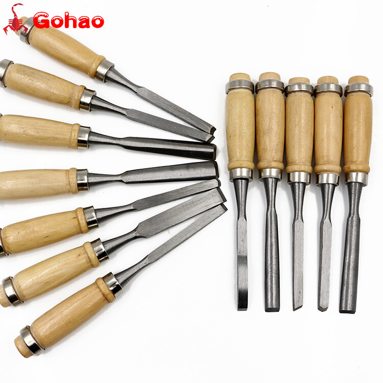 12pc 8 inch Wood Lathe Chisel Turning Tools Woodworking Gouge Skew ...