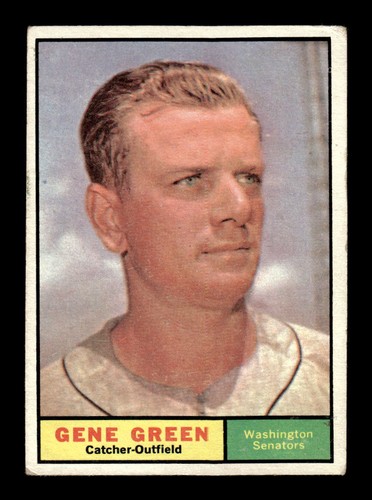 1961 Topps Baseball #206 Gene Green Washington Senators | eBay