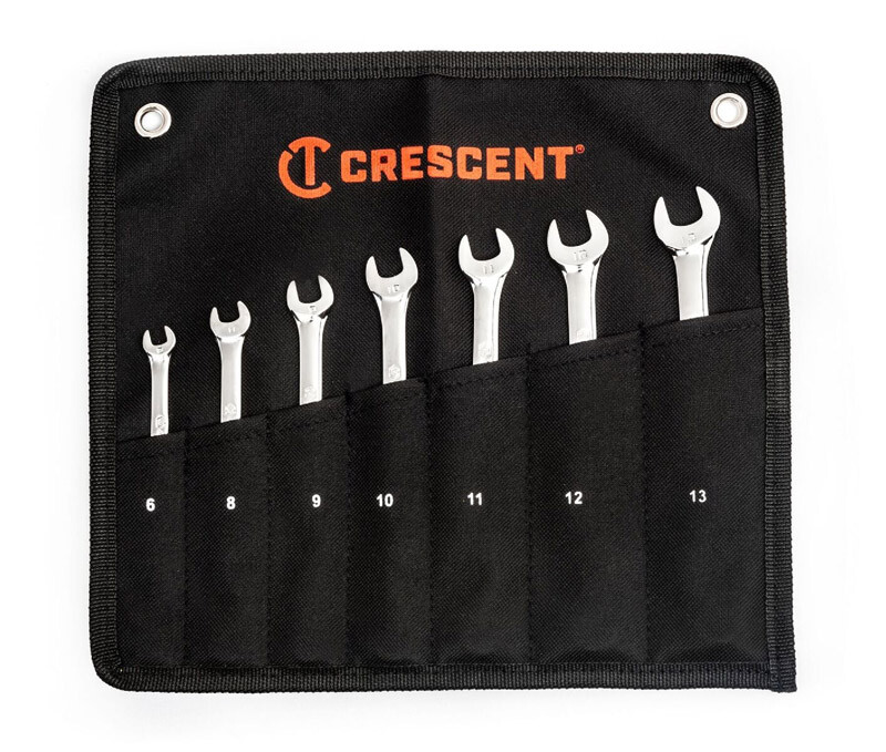 Crescent CCWSRMM7 Polish Chrome 12-Point Combination Wrench Set 6 to 13 ...