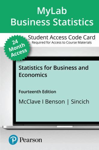 Statistics for Business and Economics -- MyLab Statistics with Pearson ...
