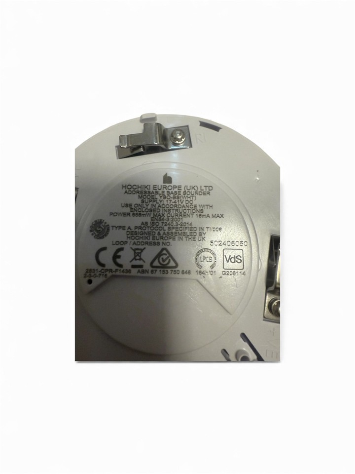 10 X Hochiki YBO-BS(WHT) Addressable Base Sounder White | eBay